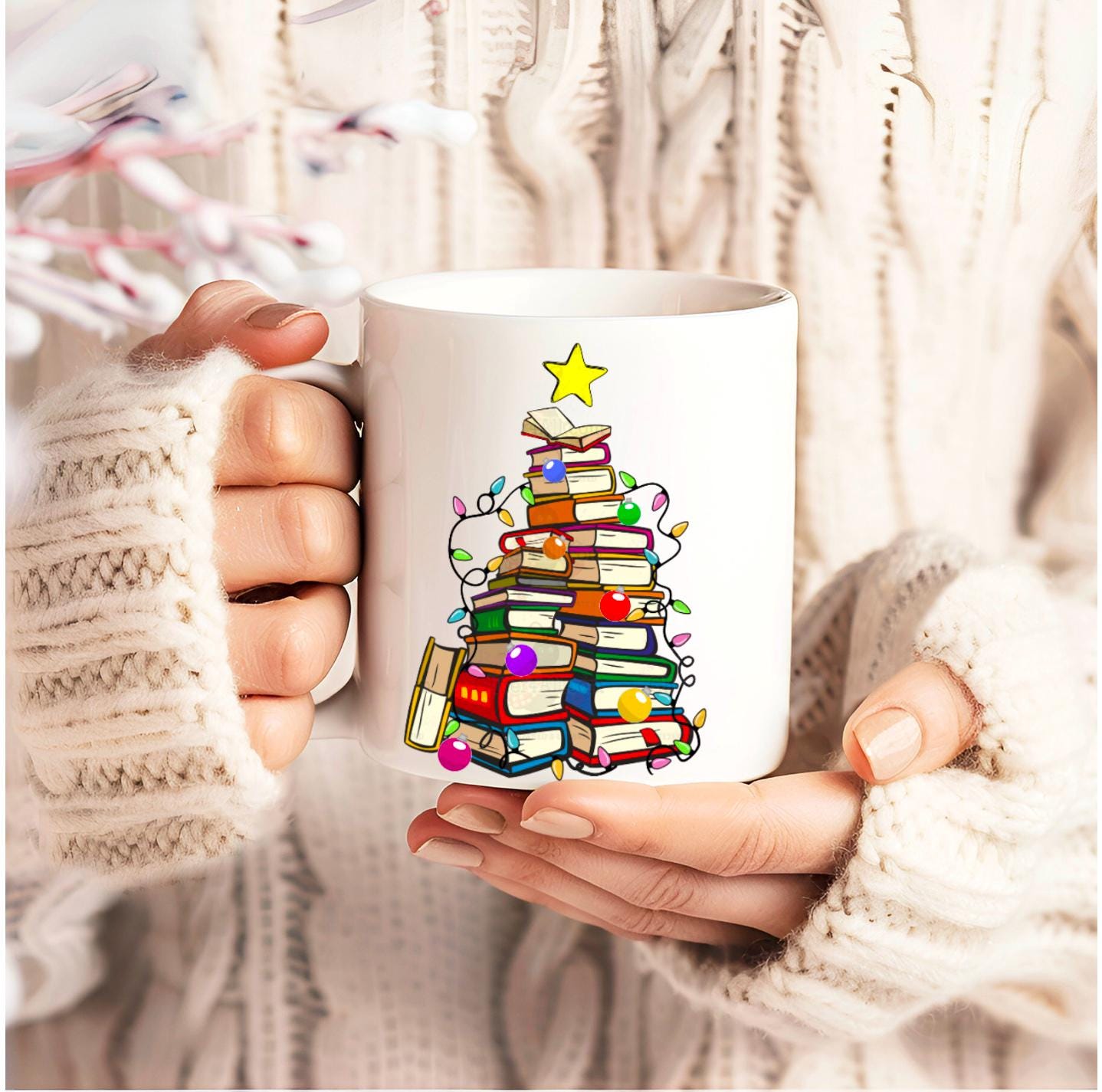 Stacked Books Christmas Tree - Etsy