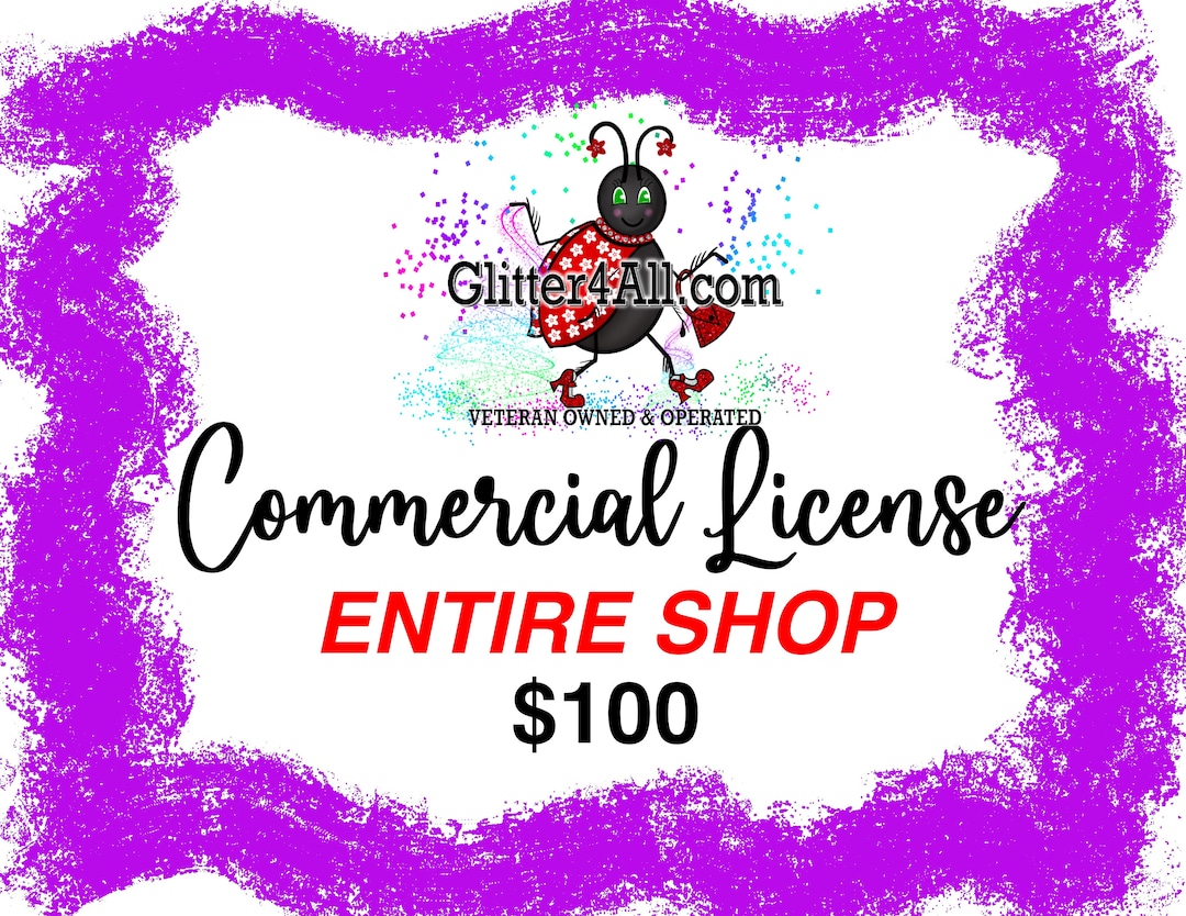 Commercial Licenses to Sell Printed Transfers (entire Shop) - Etsy