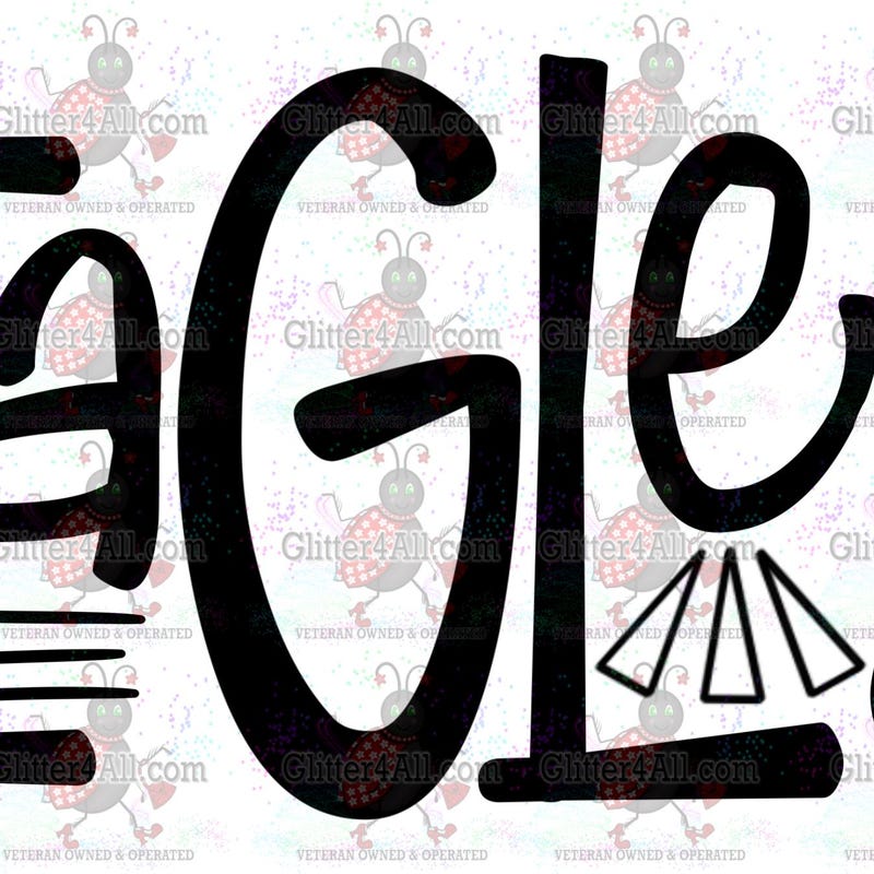 Eagles Doodle Letters - Etsy