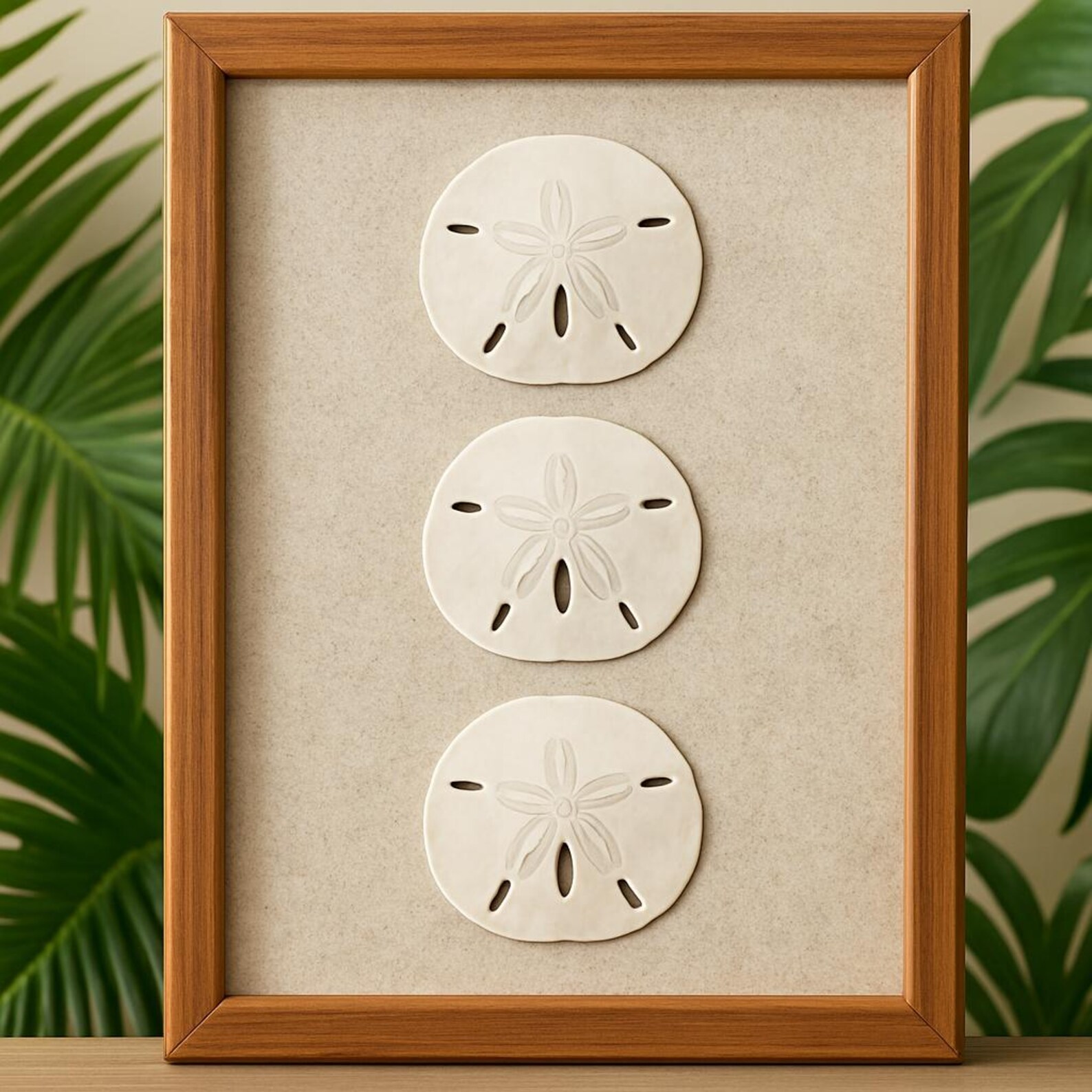 Handmade Sand Dollar Wall Art: Real Florida Shells & Beach Sand (frame ...