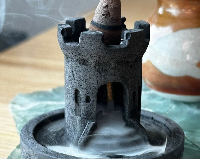 Mini Medieval Castle Backflow Incense Holder - With Cascading Smoke ...