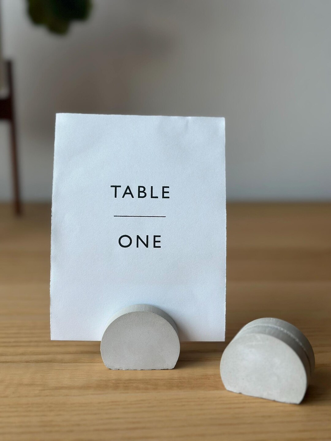 Concrete Circular Card/picture Holder Modern Minimalist Design - Etsy