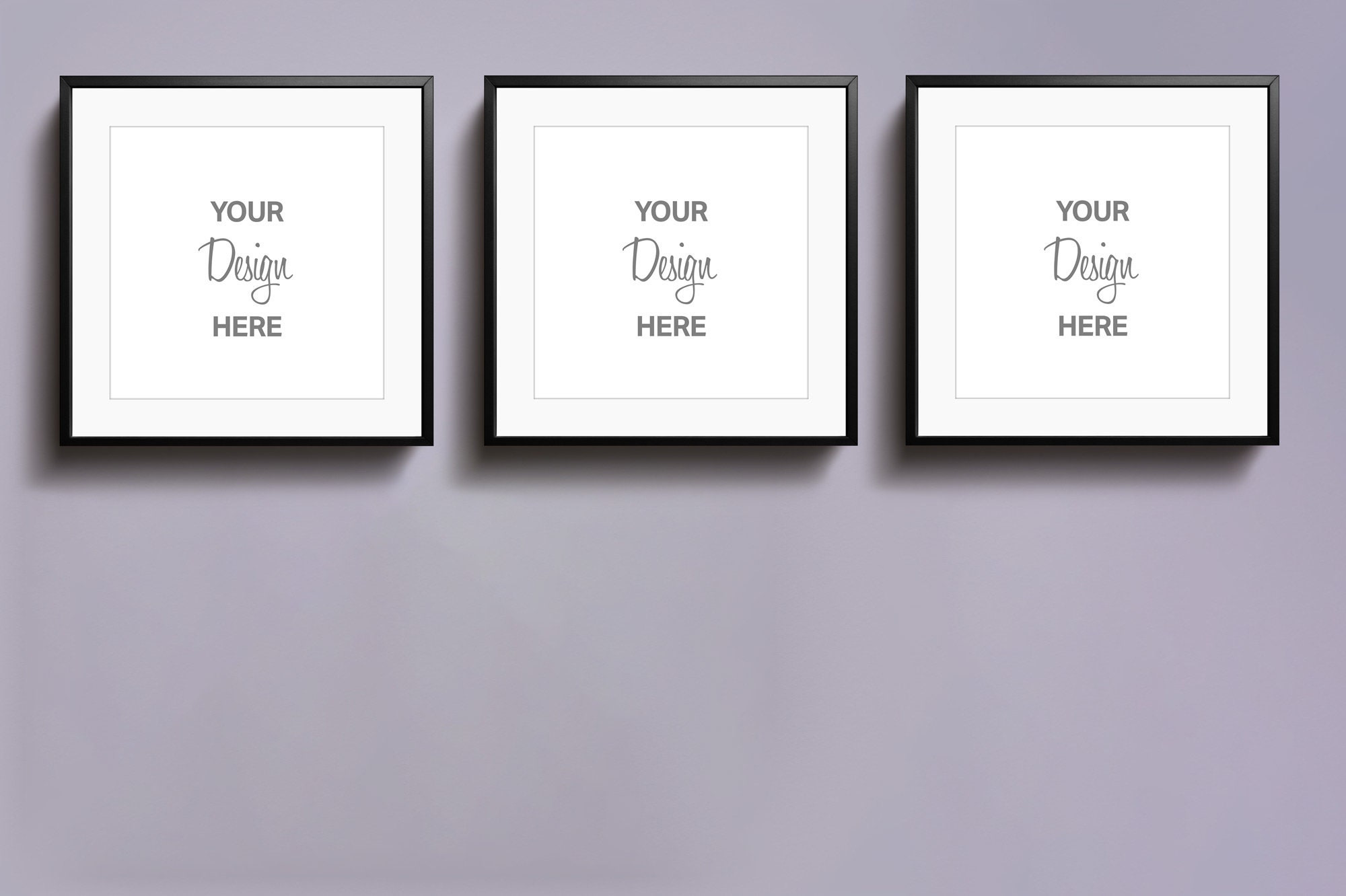 Movable Black Square Frame Mockup For Wall Art Square Frame Wall