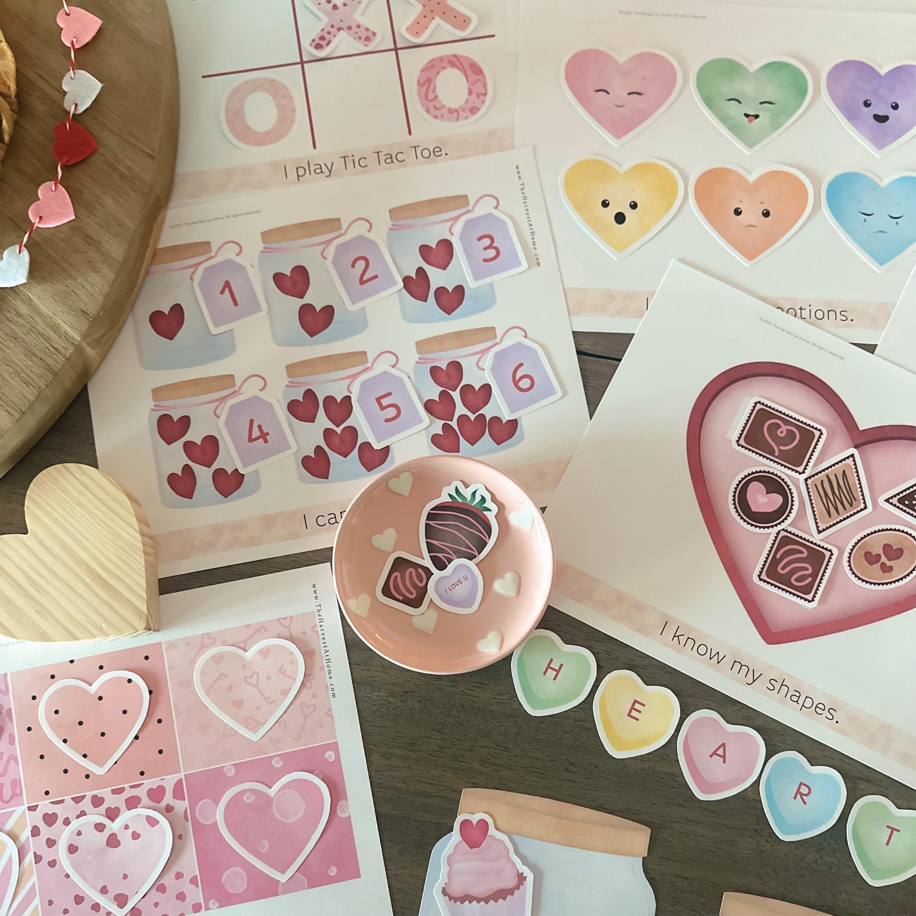 Valentine's Day Busy Book Printable Toddler Activities Montessori ...
