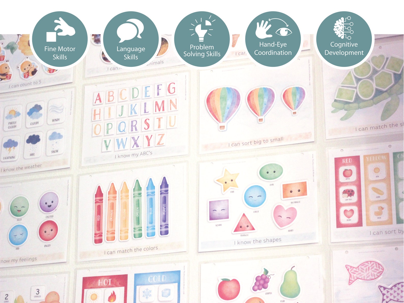 Busy Book Printable Toddler Activities Montessori Homeschool - Etsy