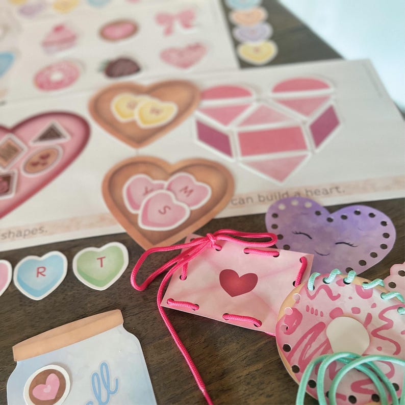 Valentine's Day Busy Book Printable Toddler Activities Montessori ...