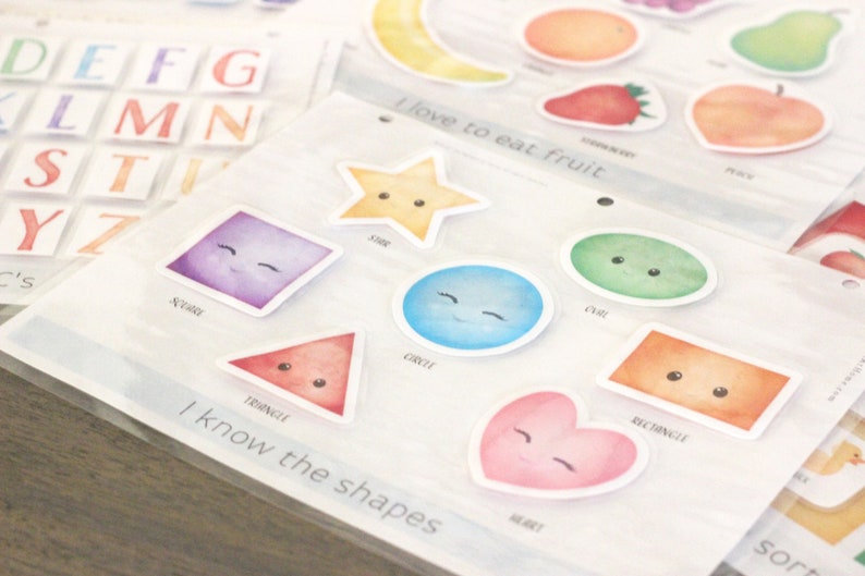 Busy Book Printable Toddler Activities Montessori Homeschool - Etsy