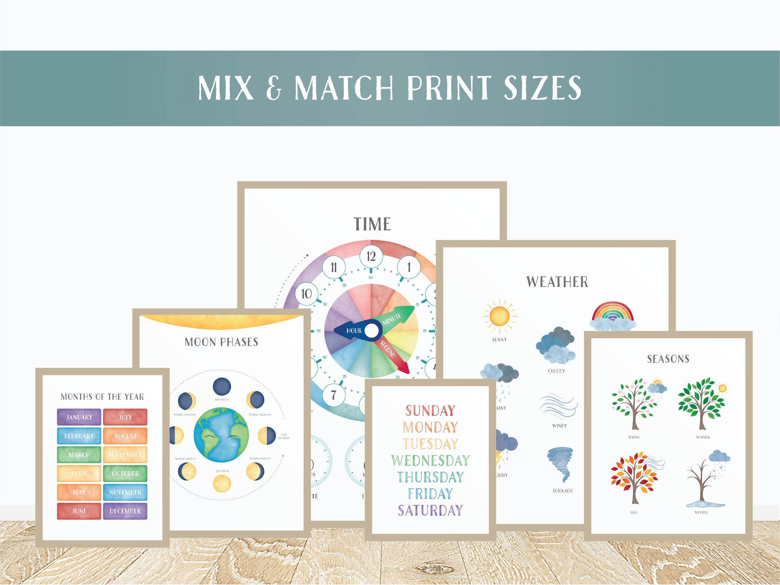 Weather Educational Poster, Homeschool Printable, Montessori Classroom ...