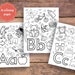 26 Alphabet Coloring Pages for Kids | Instant Download | Coloring Book ...