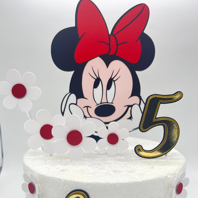 Minnie Mouse Cake Topper - Etsy