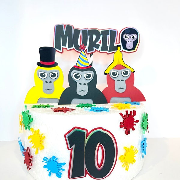 Gorilla Tag for Cake Topper - Etsy Canada