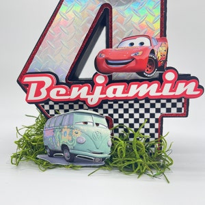 3D Number or Letter Cars Lighting Lighting Mcqueen Party Decoration - Etsy