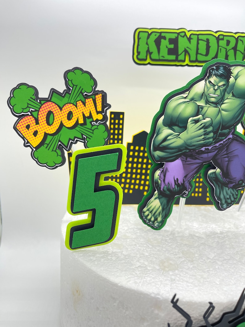 Hulk Cake Topper Hulk Birthday Party - Etsy