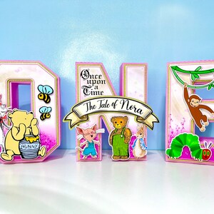 Storybook 3D Letters for Baby Birthdays and Parties - Etsy