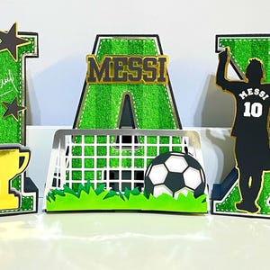 Messi Inspired 3D Letters or Numbers - 3D Soccer Legend Name Decor ...