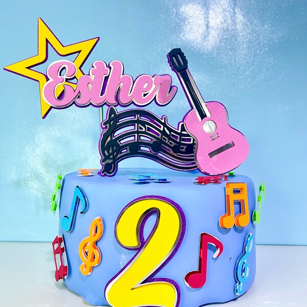 Music Cake Toppers - Etsy