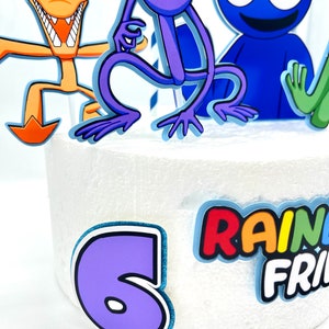 Rainbow Friends Cake Topper - Etsy