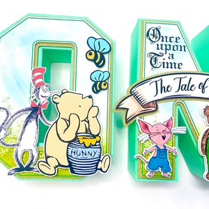 Storybook 3D Letters for Baby Birthdays and Parties - Etsy