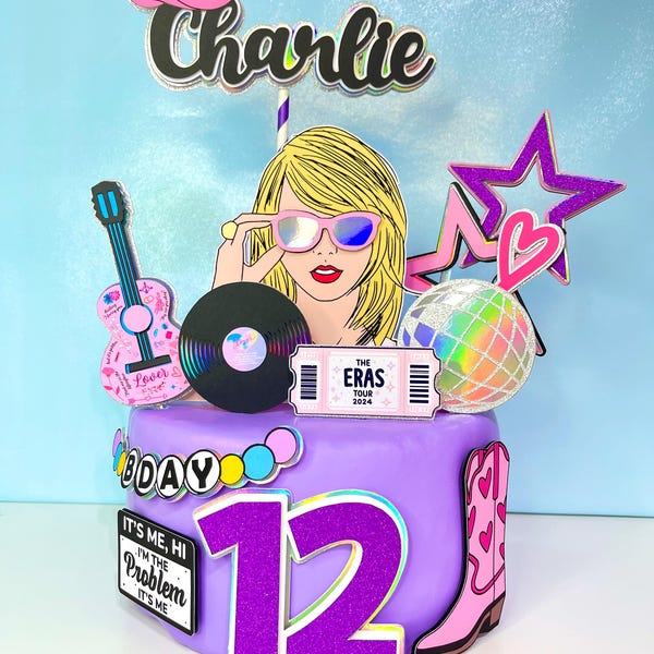 Eras Tour Cake Topper - Etsy