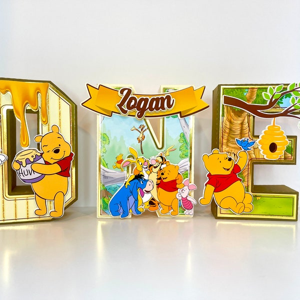 Winnie Pooh Letters - Etsy