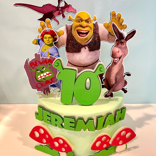 Shrek Cake Topper - Etsy