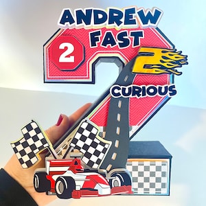 Two Fast 2 Curious 3D Letter - Two Fast Birthday Decor - 2nd Birthday ...
