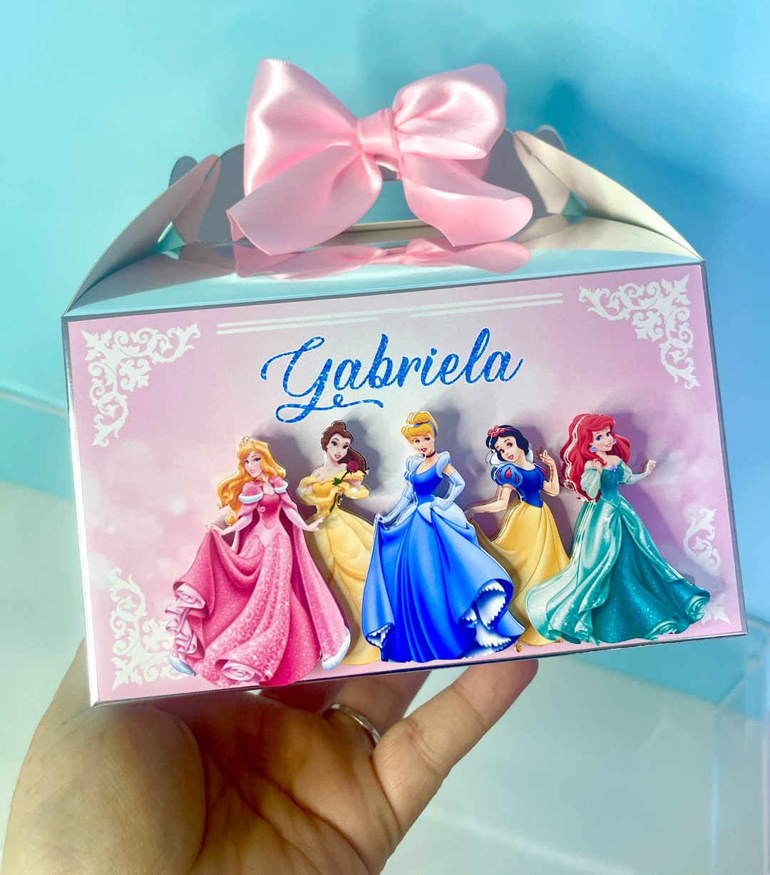 Princess Glabe Box Favor Box Princess Goodie Bag - Etsy