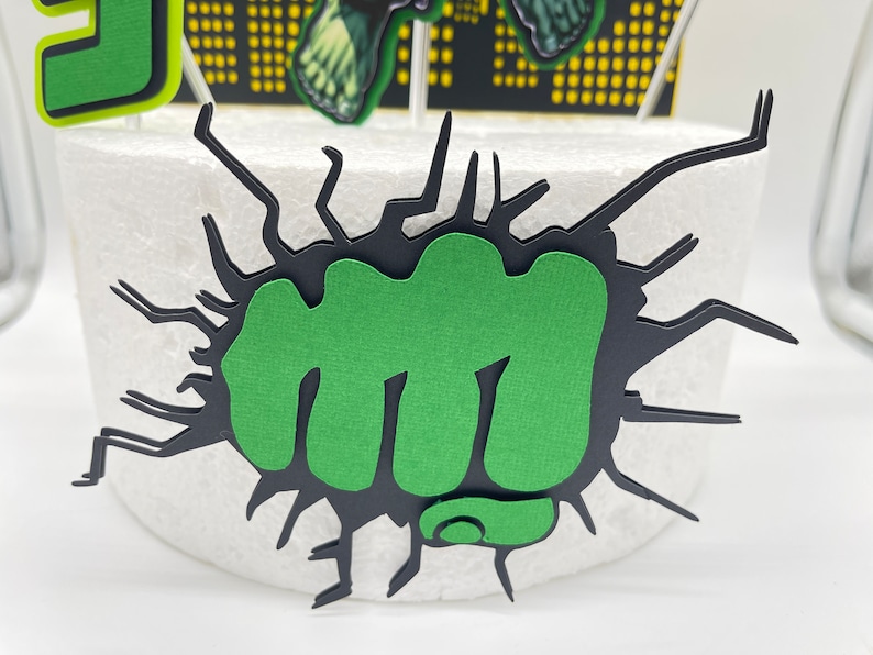 Hulk Cake Topper Hulk Birthday Party - Etsy