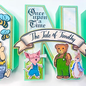 Storybook 3D Letters for Baby Birthdays and Parties - Etsy