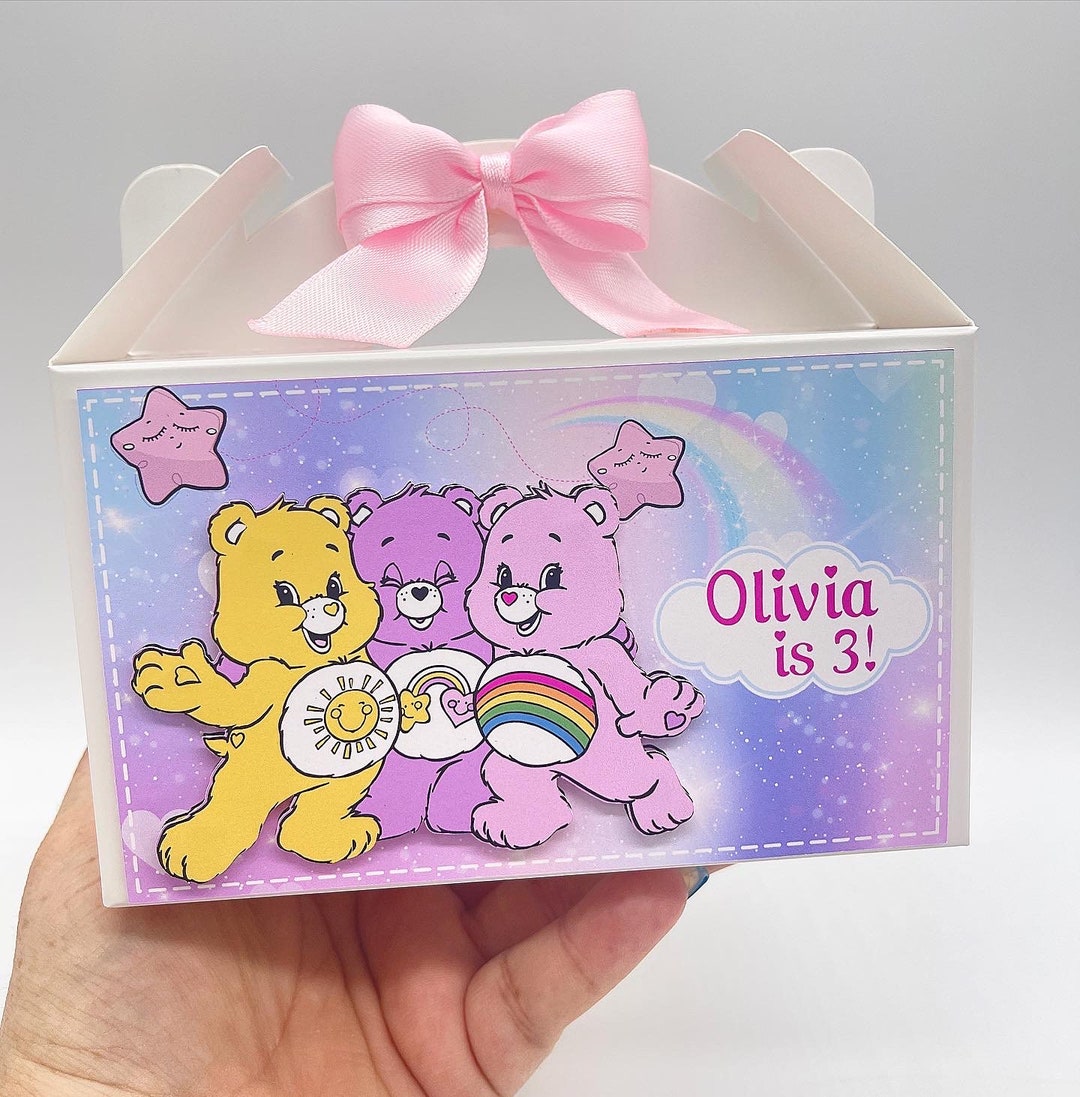 Care Bears Glabe Box - Favor Box - Care Bears Goodie Bag - Etsy