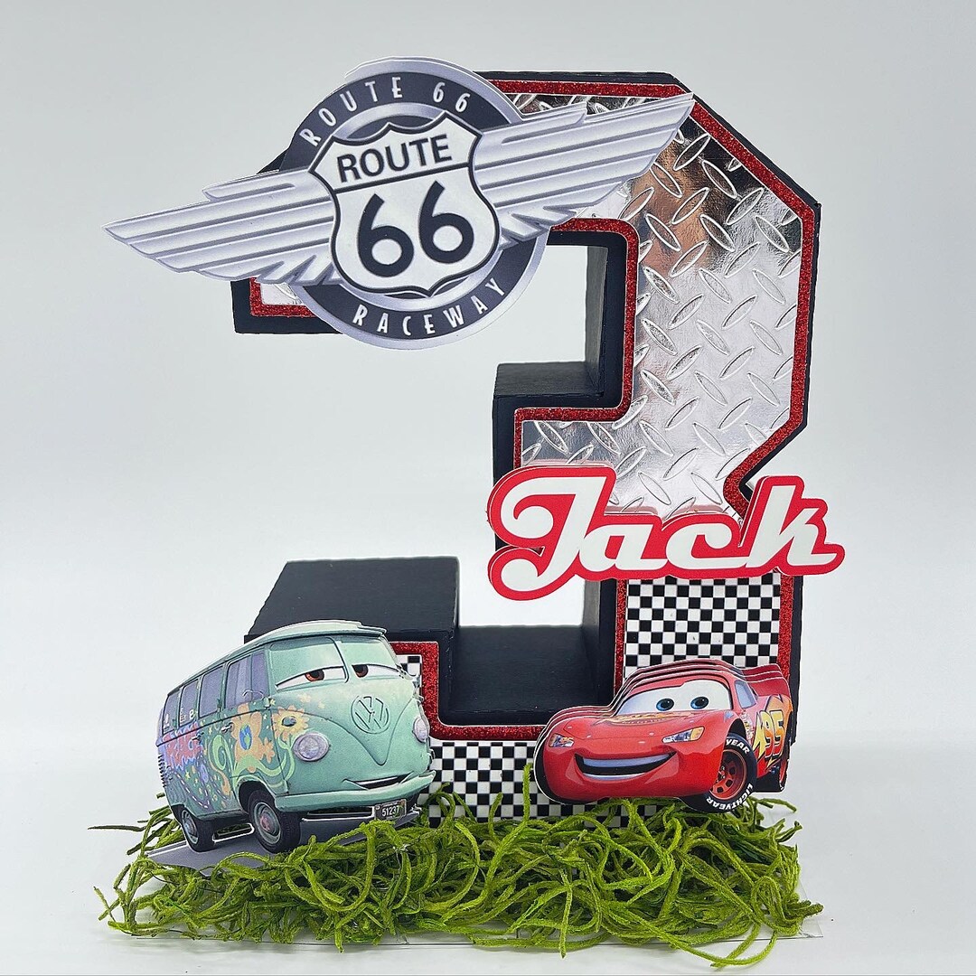 3D Number or Letter Cars Lighting Lighting Mcqueen Party Decoration - Etsy