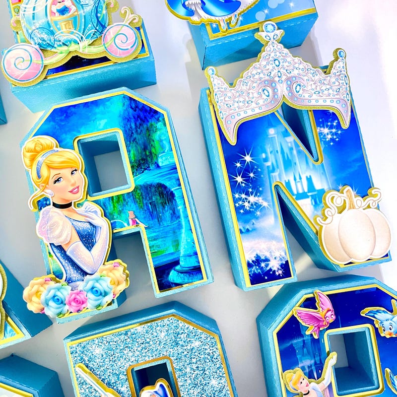 Cinderella Letters - Etsy