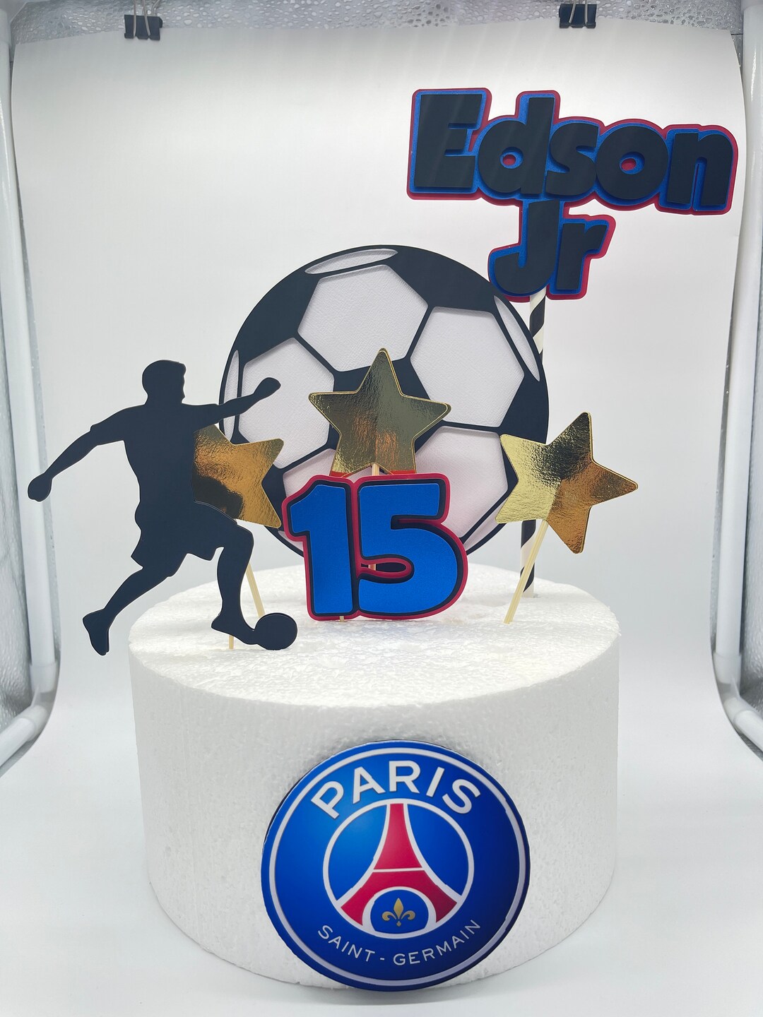 PSG Cake Topper - PSG Party Decoration - PSG Birthday - Etsy