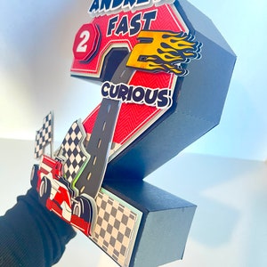 Two Fast 2 Curious 3D Letter - Two Fast Birthday Decor - 2nd Birthday ...
