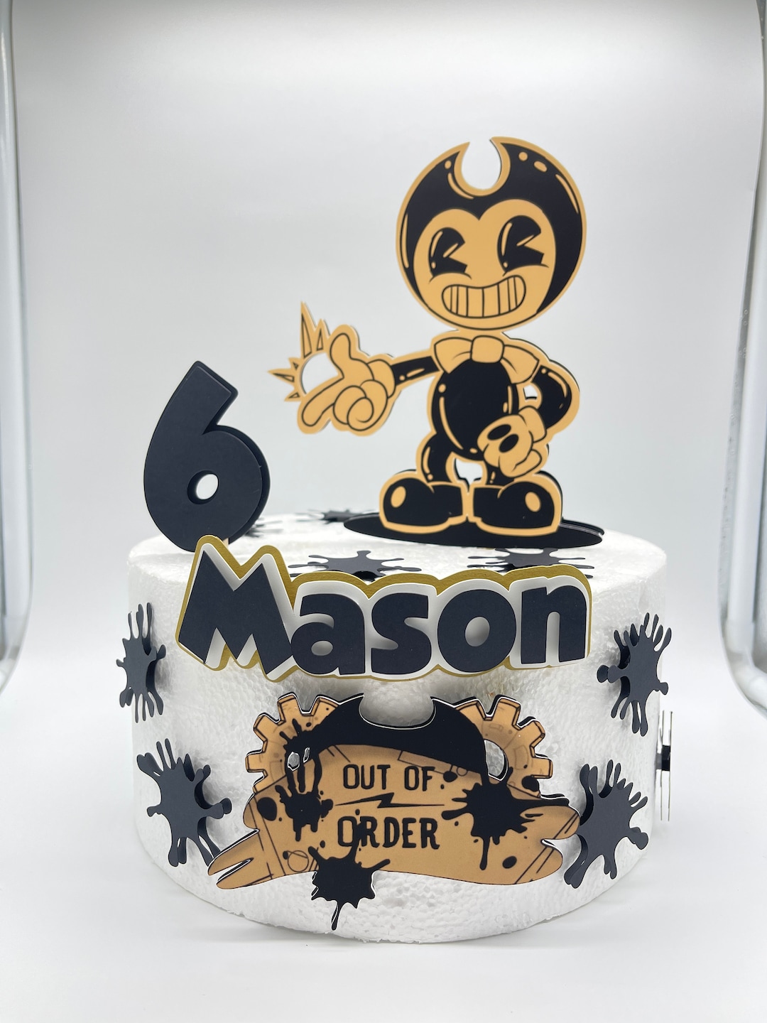 Bendy and the Ink Machine Cake Topper - Beepaper Exclusive Design - Etsy