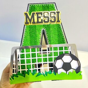 Messi Inspired 3D Letters or Numbers - 3D Soccer Legend Name Decor ...