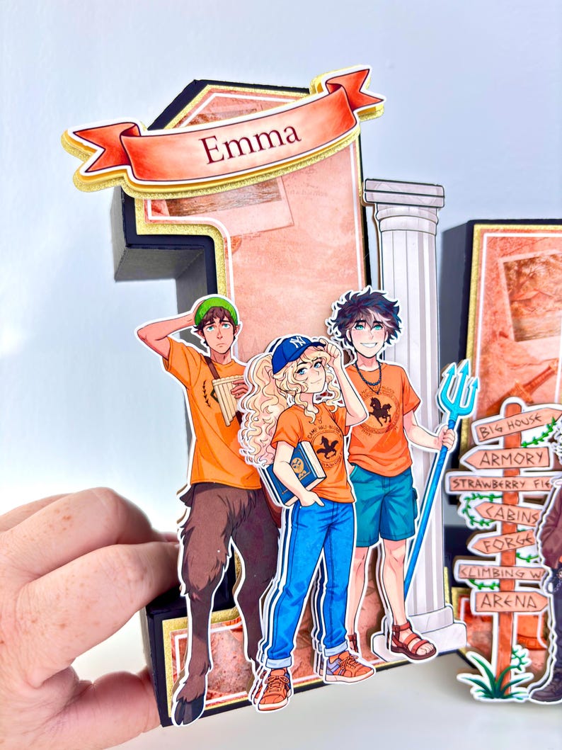 Percy Jackson Inspired Camp Half Blood 3D Number or Letter Personalized ...