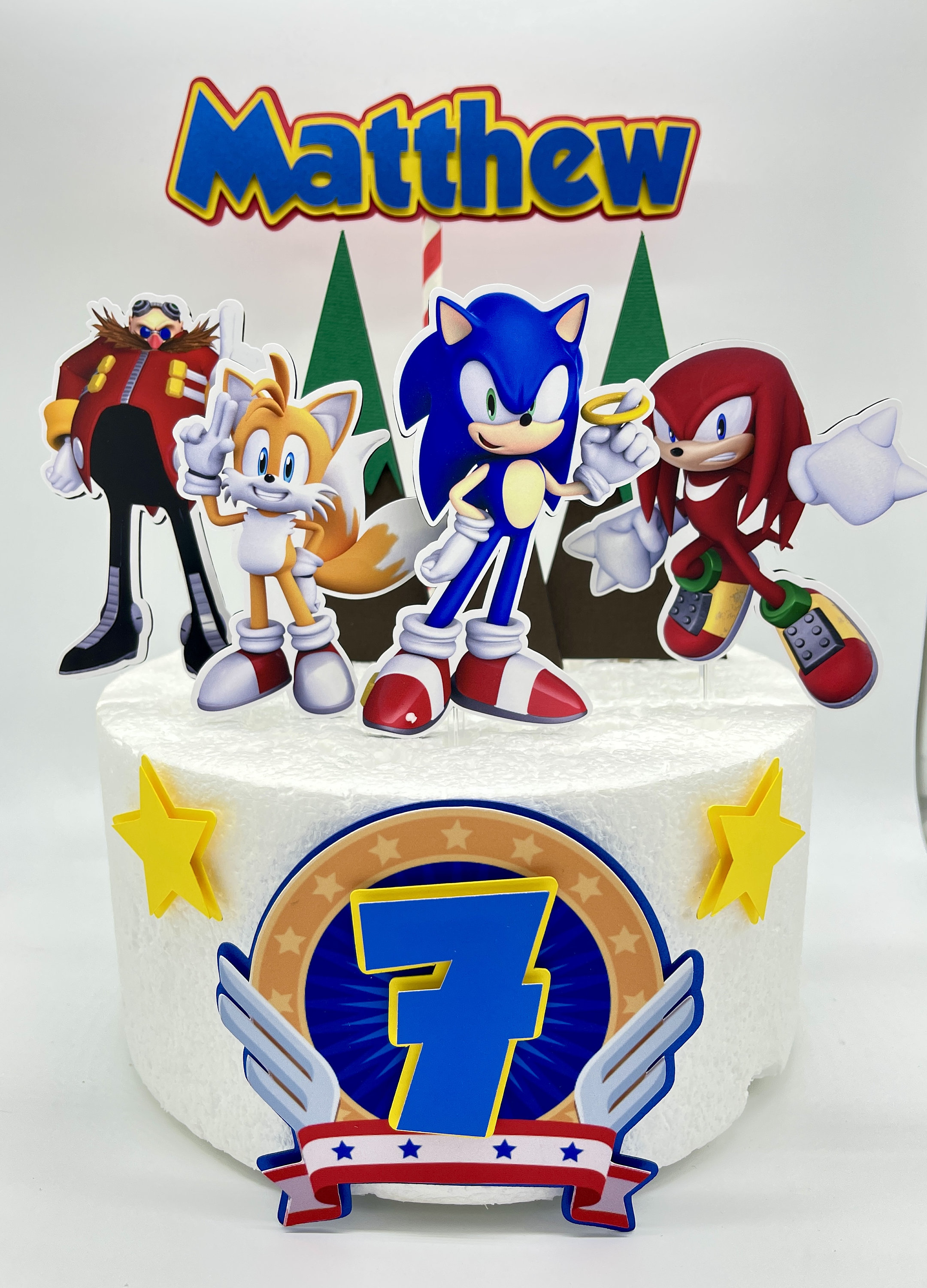 Sonic Cake Topper - Etsy