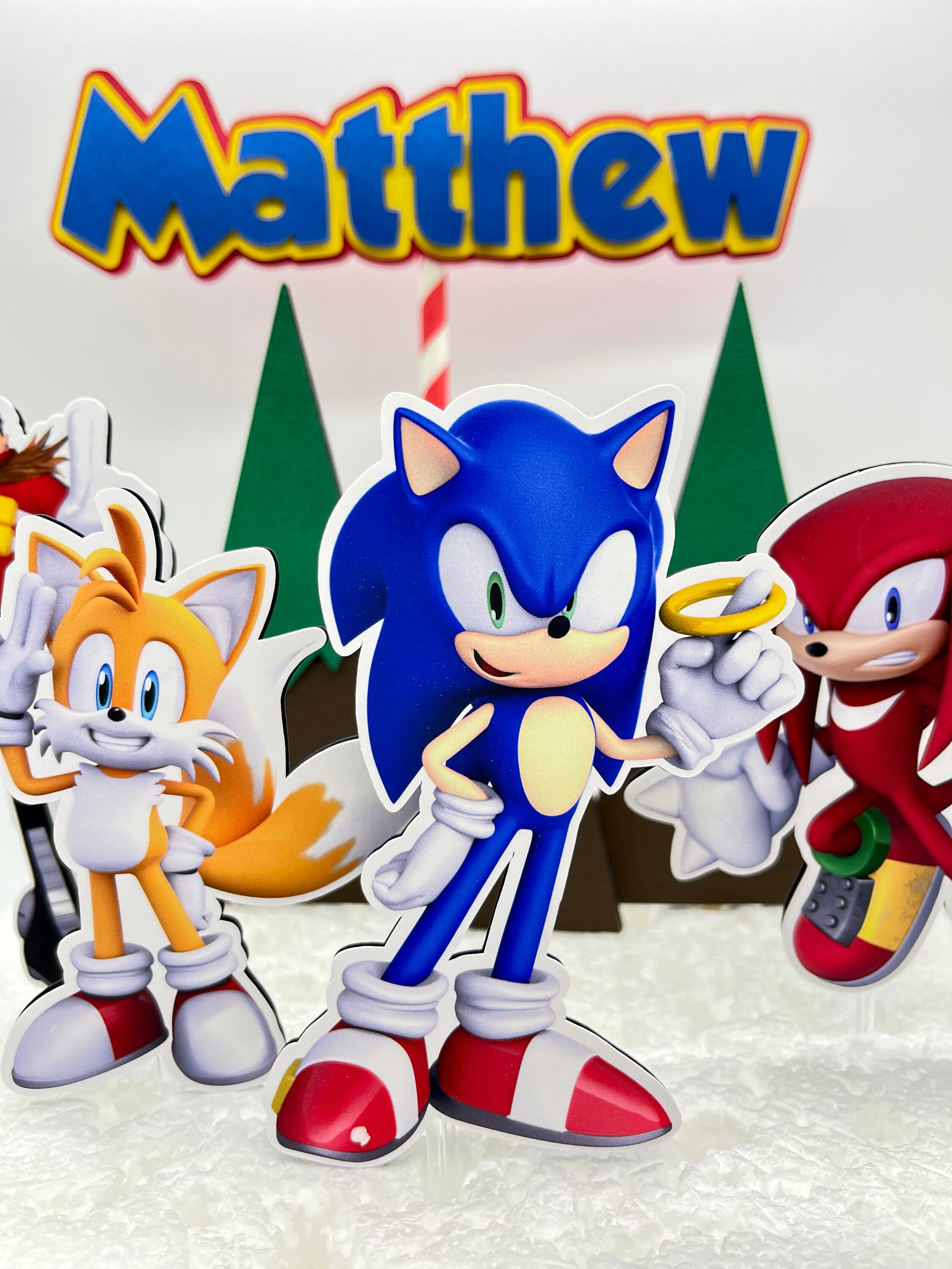 Sonic Cake Topper - Etsy