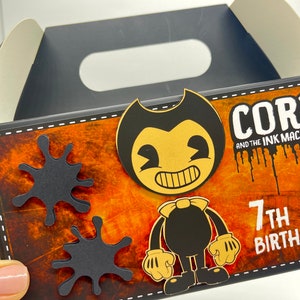 Bendy and the Ink Machine Gable Box - Favor Box - Gift Box - Etsy