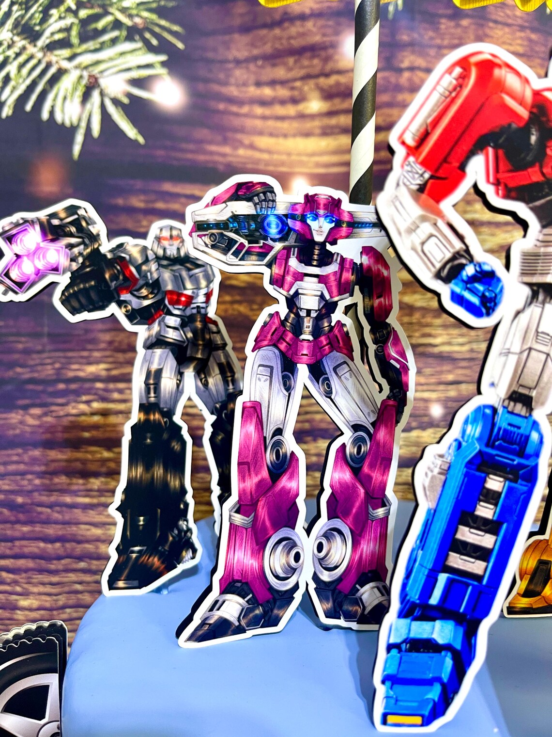 Transformers Cake Topper: Optimus Prime, Bumblebee, Personalized ...