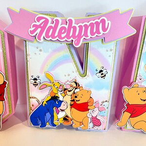 Pooh Bear 3D Letters Pooh 1st Birthday Pooh Baby Shower Winnie the Pooh ...