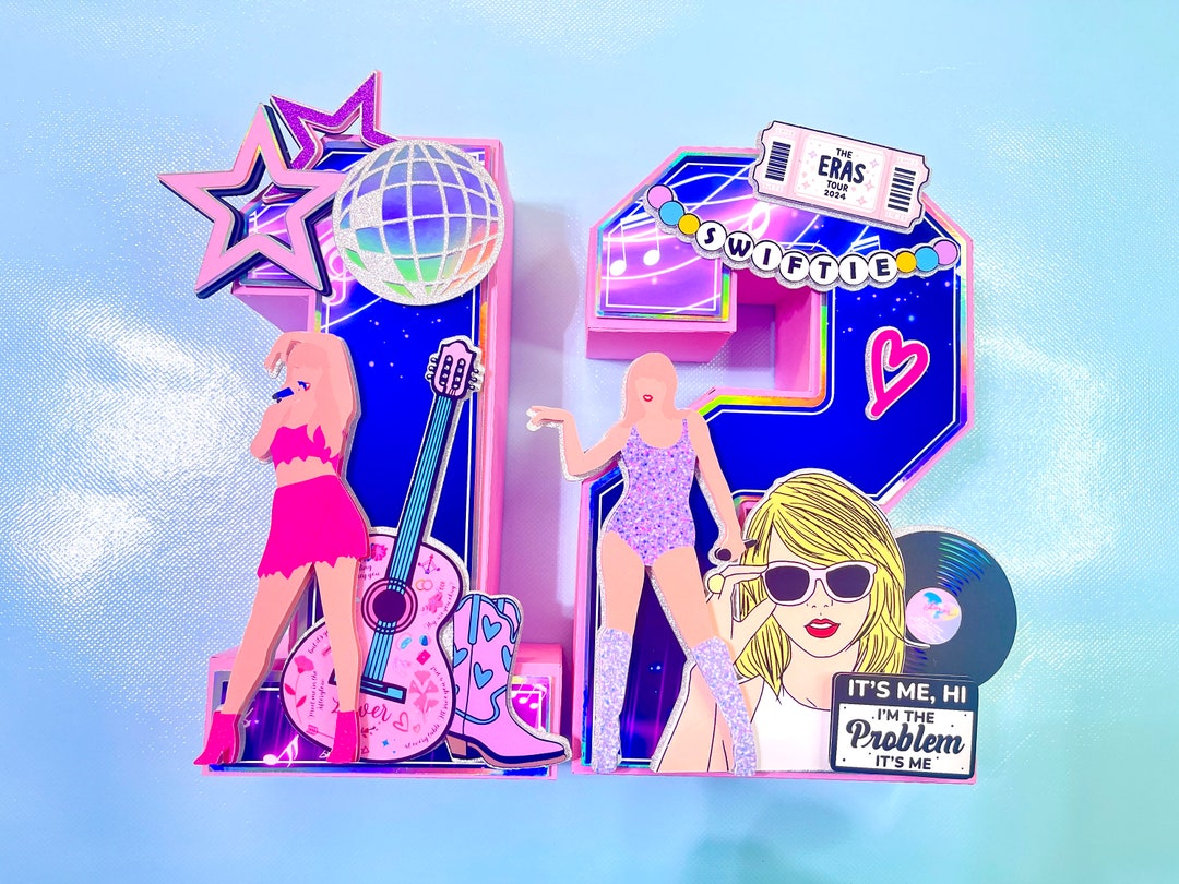 Custom 3D Taylor Swift Numbers or Letters | Disco Ball, Eras Tour ...