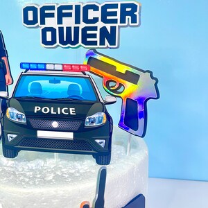 Police Officer Cake Topper Police Cake Topper Police Officer Birthday ...