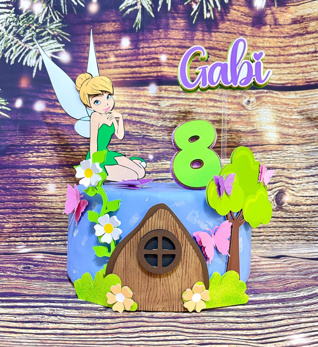 Tinker Bell Cake Topper – Custom Tinker Bell Birthday Decoration ...