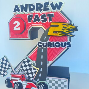 Two Fast 2 Curious 3D Letter - Two Fast Birthday Decor - 2nd Birthday ...