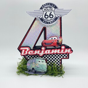 3D Number or Letter Cars Lighting Lighting Mcqueen Party Decoration - Etsy