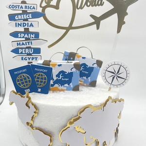 Traveler Cake Topper - Etsy