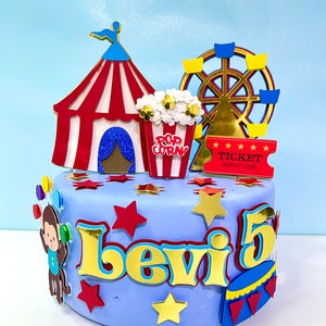 Carnival Cake Topper Circus Theme Celebration Carnival Party Carnival ...