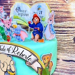 Storybook Cake Topper - Fairy Tale Birthday Decor - Custom Kids Party ...